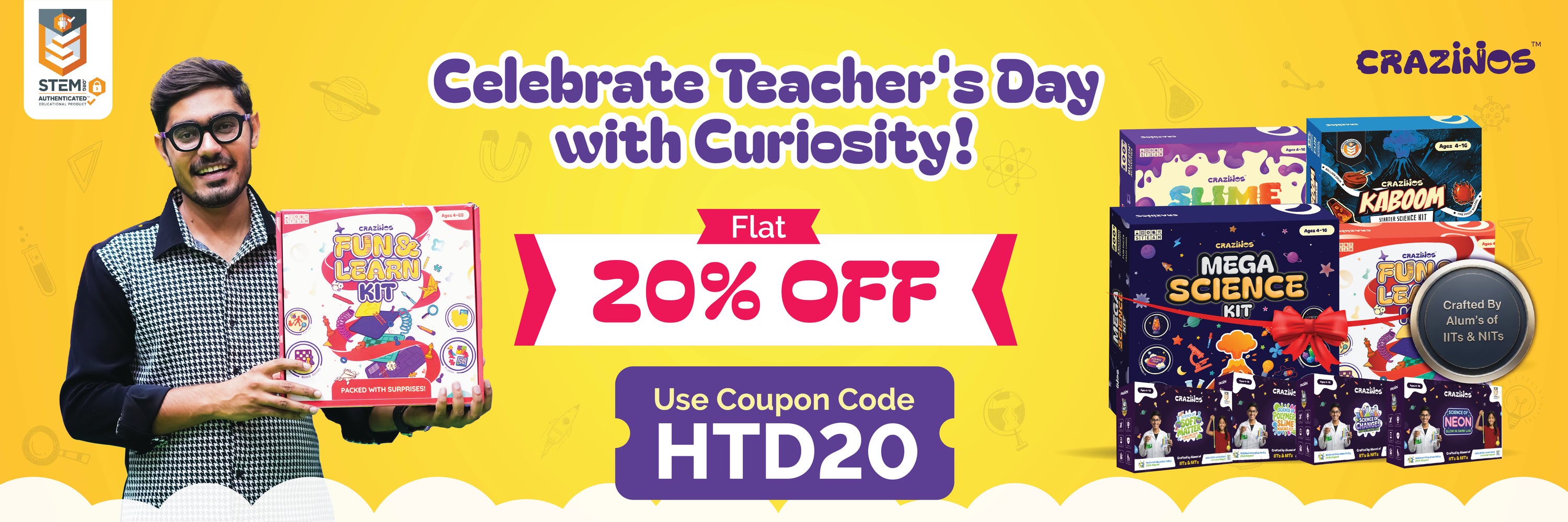 Crazinos STEM Toys, Educational Kits & Creative Gifts for Smart Kids