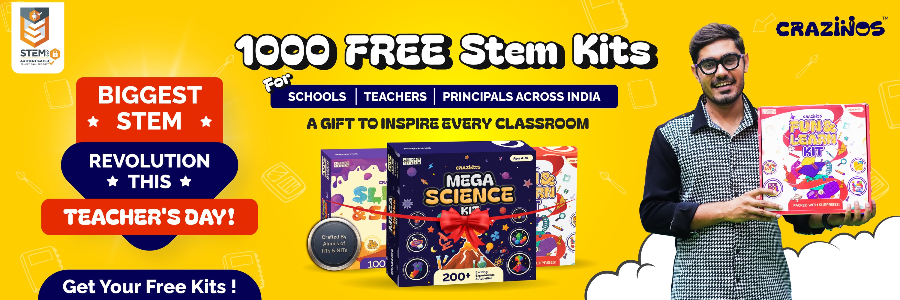 Crazinos STEM Toys, Educational Kits & Creative Gifts for Smart Kids