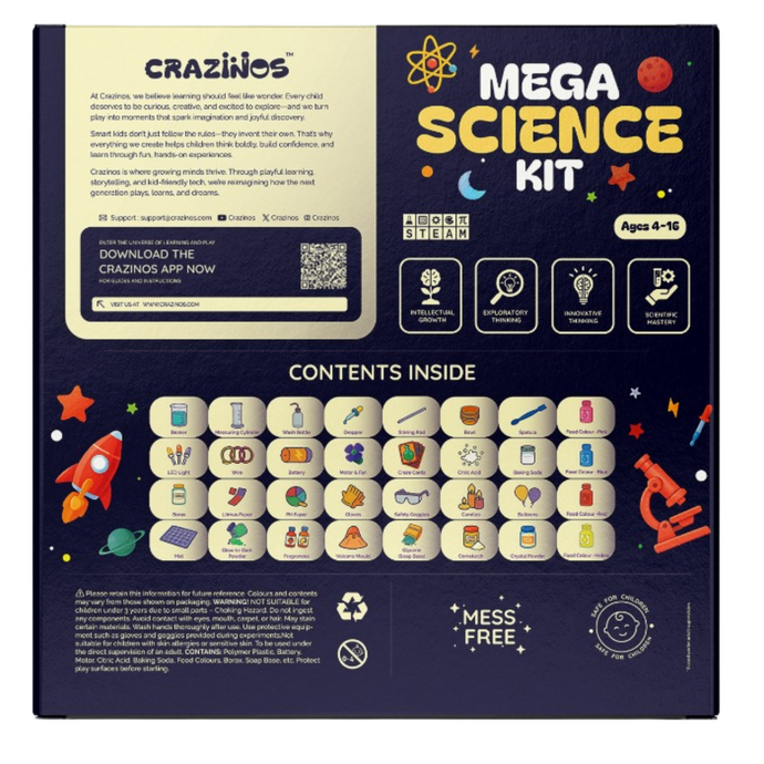 Mega Science Kit | School Projects |For 3 to 4 Learners | Ages 4 to 16 ...