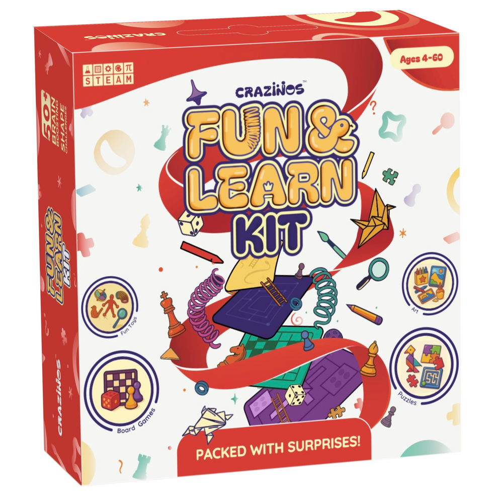 2 Kits | Fun & Learn Kit + Mega Science Kit Combo | For 8-10 Learners ...