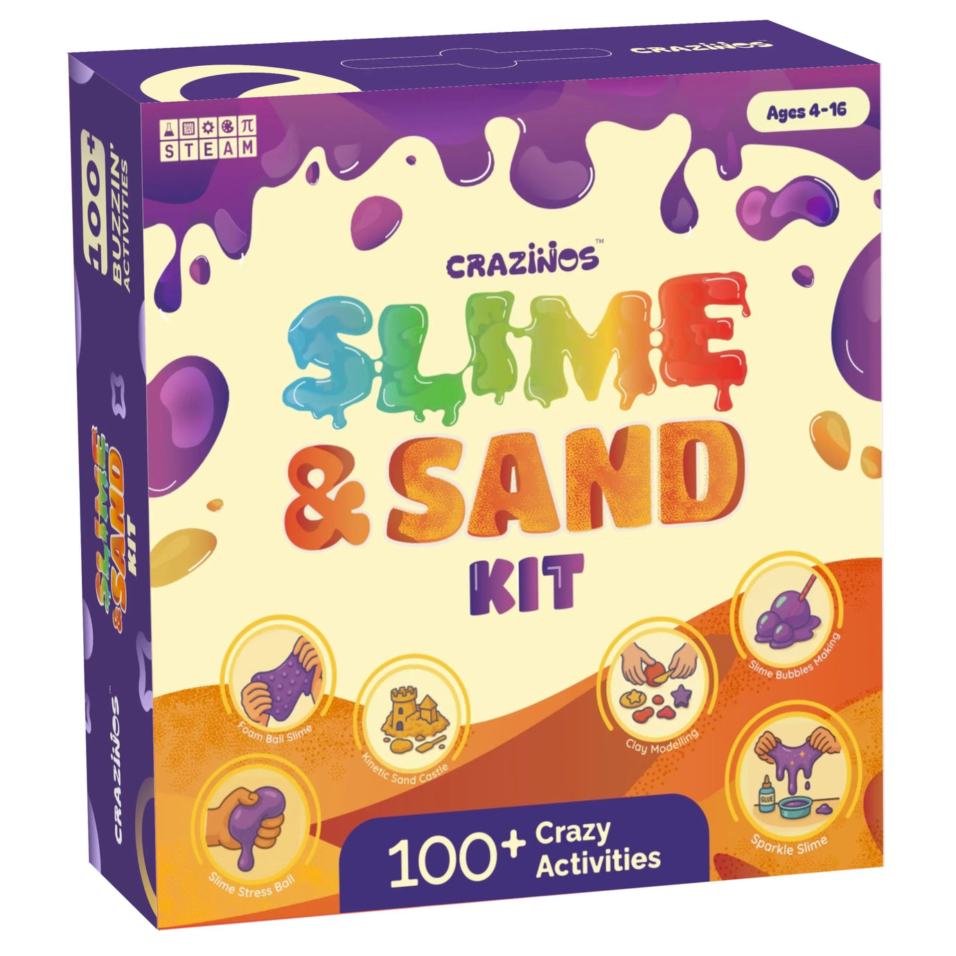2 Kits | Fun & Learn Kit + Slime & Sand Kit Combo | For 8-10 Learners ...